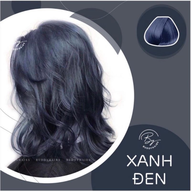 Dark blue hair dye (with oxygen and gloves) | Shopee Malaysia