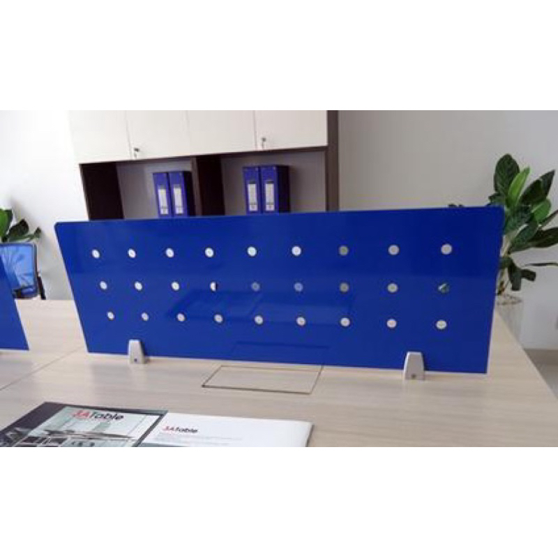 Acrylic desk partition, with ventilation holes, 2 braces included, many ...