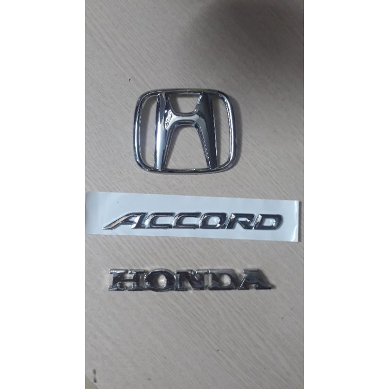 Honda accord 2008-2011 3D metal embossed logo, honda letter H accord ...