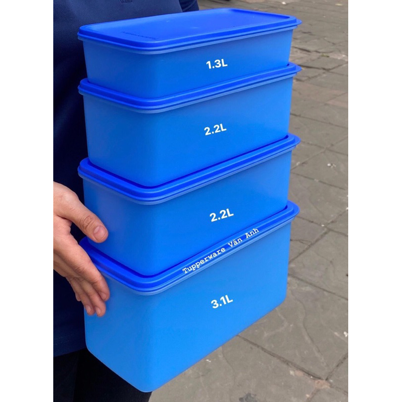 Tupperware - Stak N Stor Gen II cooler storage box 1.3l | Shopee Malaysia