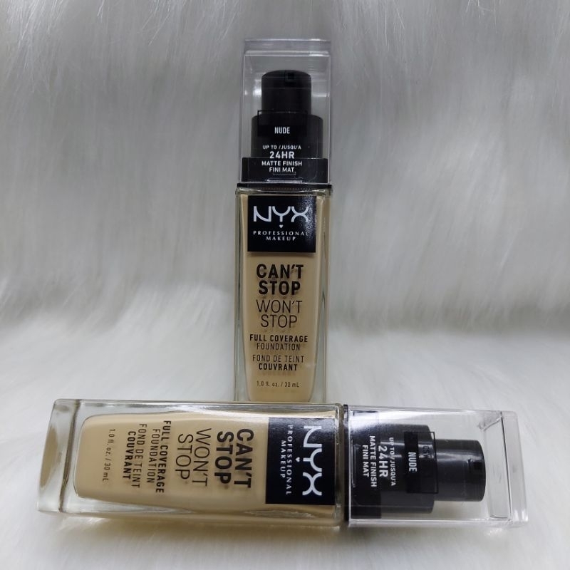 Nyx Stop Wo Stop Stop Full Coverage Foundation 30ml NUDE | Shopee Malaysia
