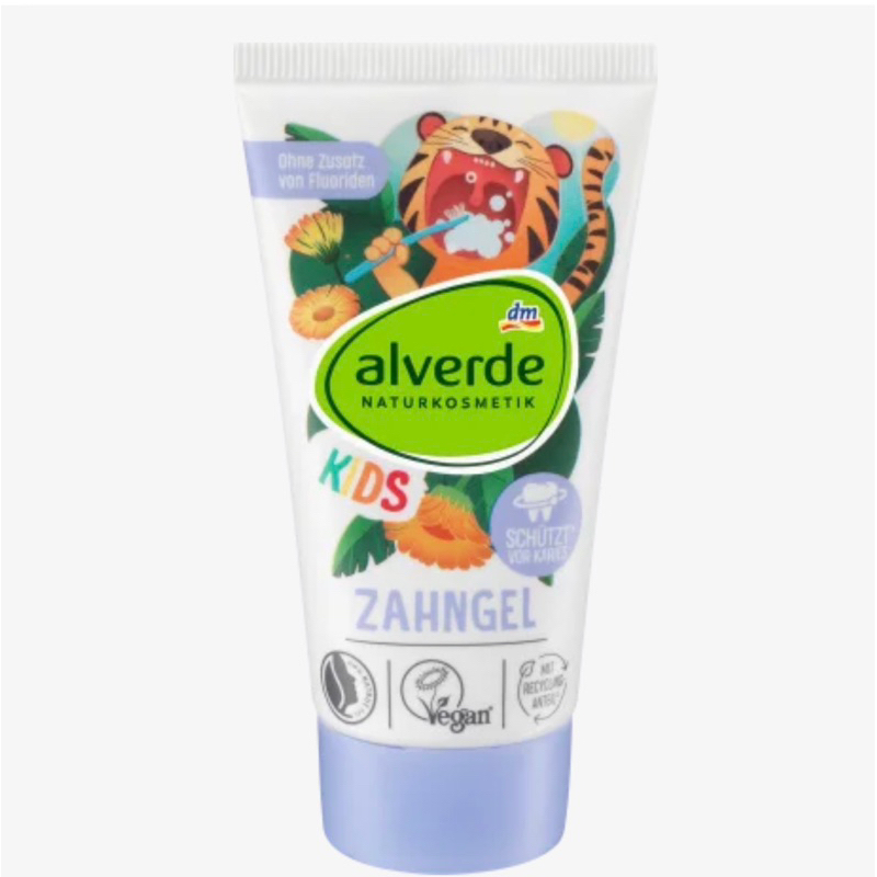 Alverde safe swallowable toothpaste for children from 0-6 years old ...