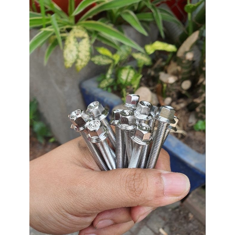 Full set of SALAYA stainless steel engine block screws with Thai ...