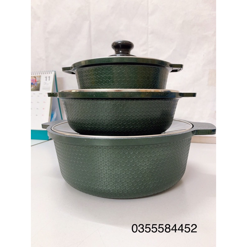 Ramos Sezi Magnetic Bottom Cast Pot (16, 18, 20, 22, 24cm) | Shopee ...