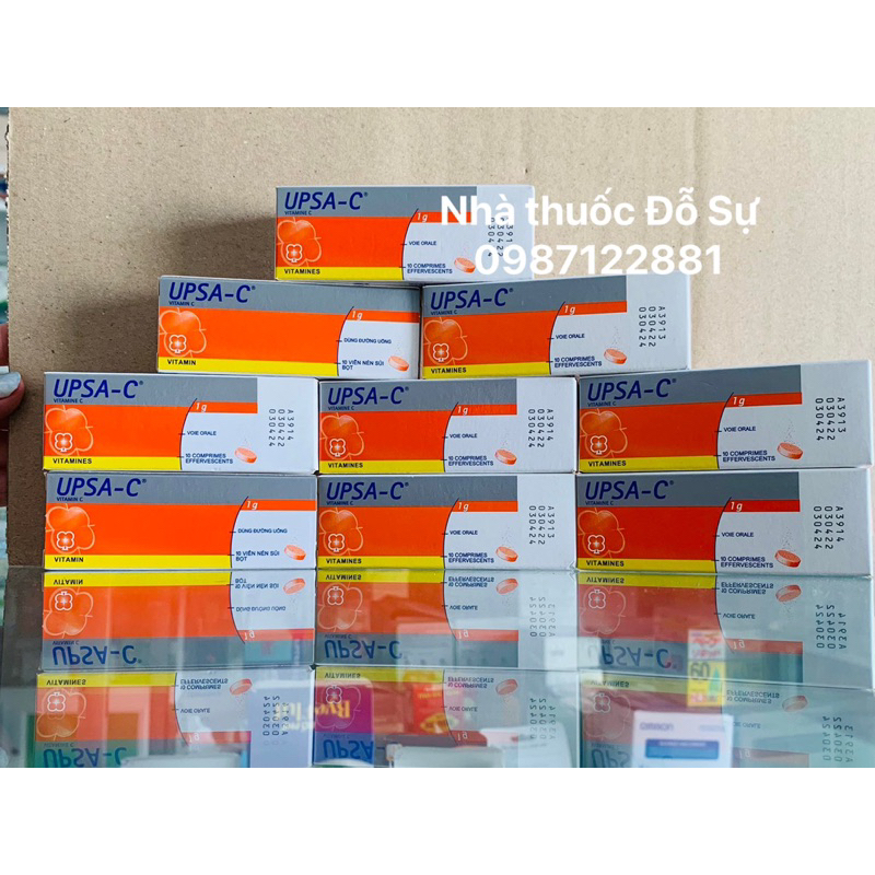 [Tube Of 10 Tablets] UPSA C Effervescent Tablets 1000MG Help Supplement ...