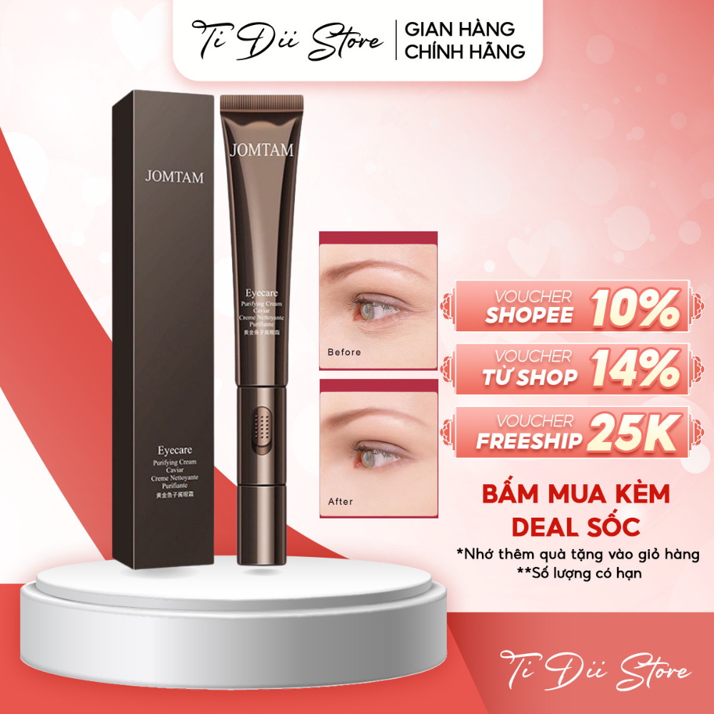 Jomtam Eye Massage Roller Removes Dark Eyes, Puffiness, Reduces ...