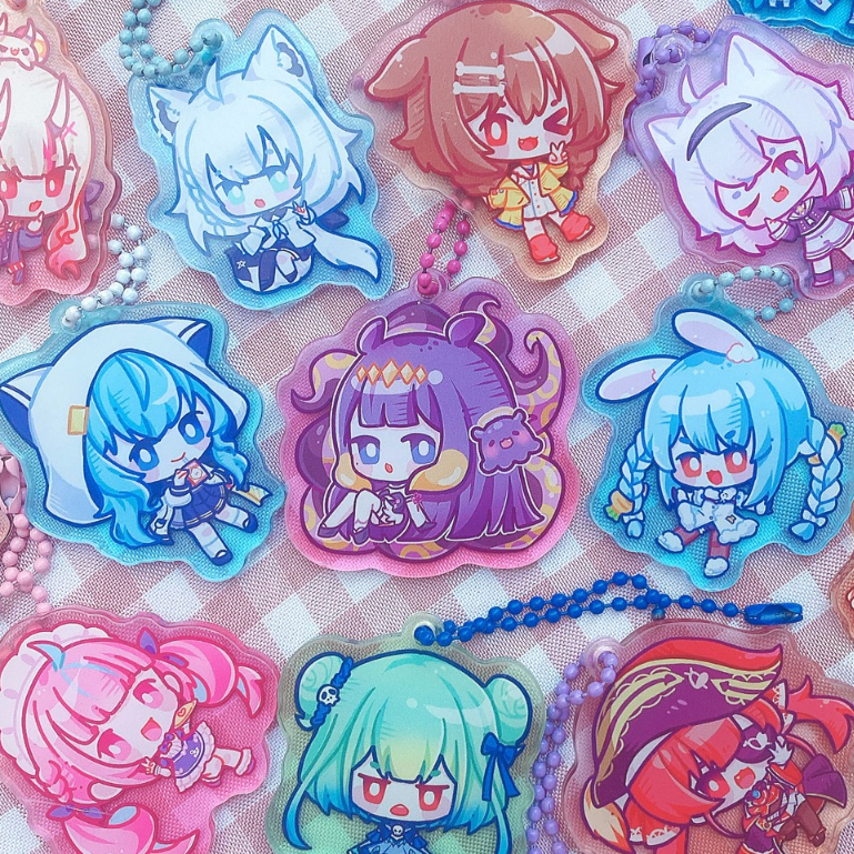 Hololive talents vtuber 5cm Keychain/Keychain (15 models) | Shopee Malaysia