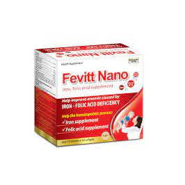 Fevitt Nano Red Letter Blood Supplement Pills - Iron and Folic Acid ...