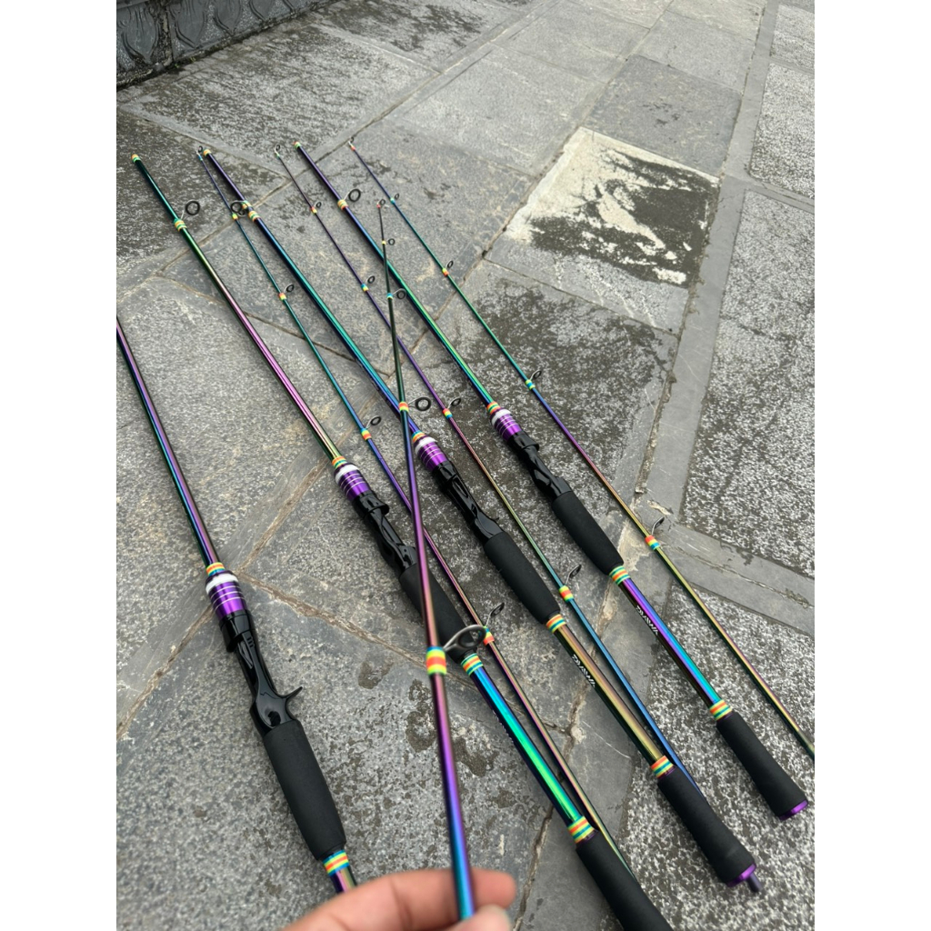 Full Body CARBON TITAN Horizontal and Vertical Lure Fishing Rod (Daiwa) | Shopee Malaysia