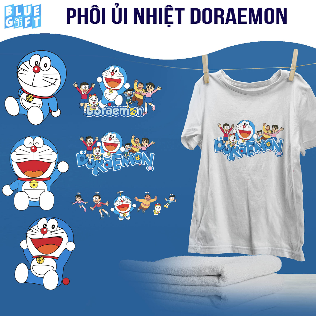 Doraemon 31 ironed and heat pressed image | Shopee Malaysia
