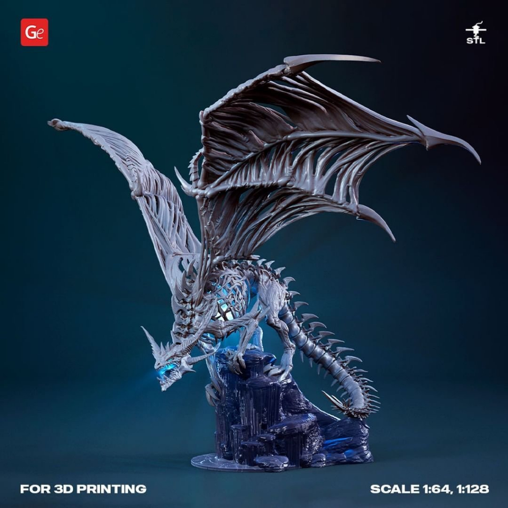 [3d Printing Service] Frost Wyrm World Of Warcraft Model Made Of Resin ...