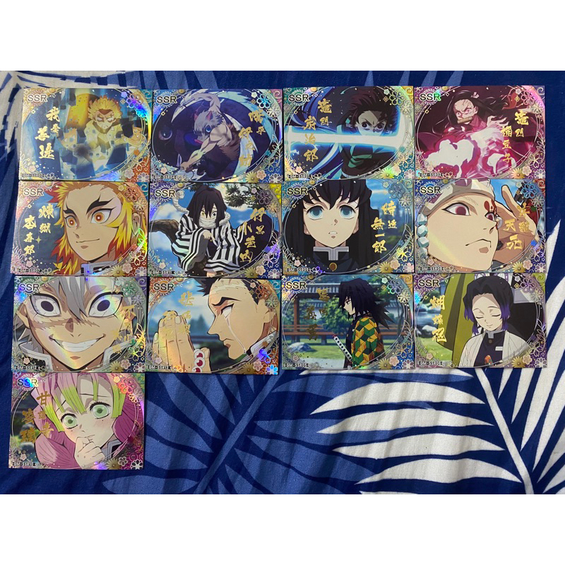 Kimetsu No Yaiba rank SSR dignity Card, beautiful thick Card | Shopee ...