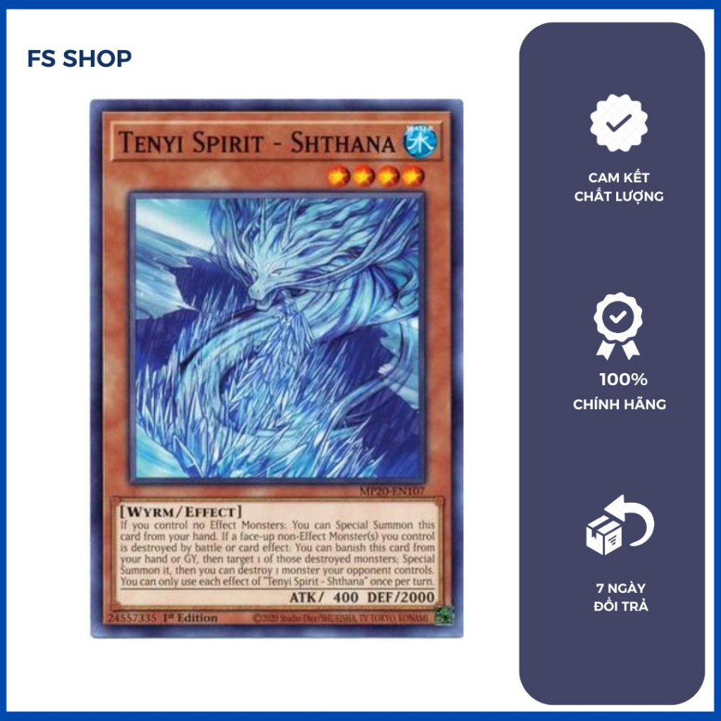Genuine Yugioh Card - Tenyi Spirit – Shthana (Common) | Shopee Malaysia