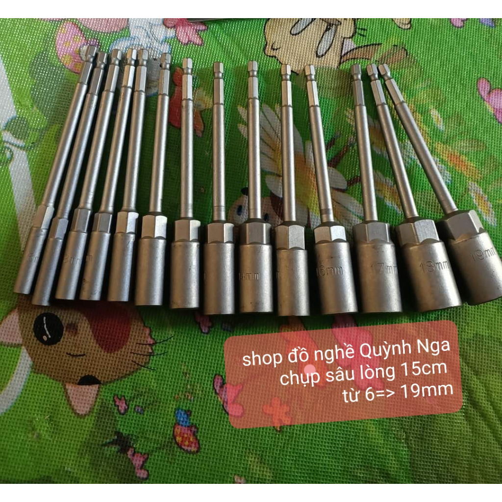 150mm long bolt driver set with deep hexagonal shank (standard bolt ...