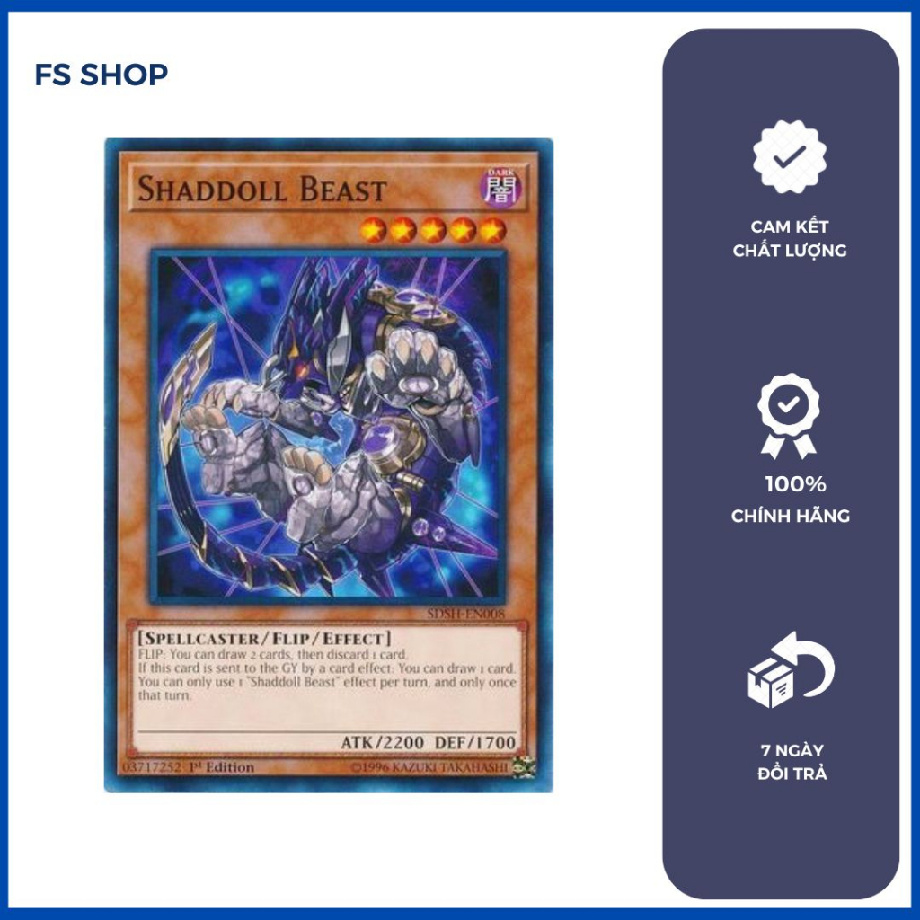 Genuine Yugioh Card Shaddoll Beast (Common) | Shopee Malaysia