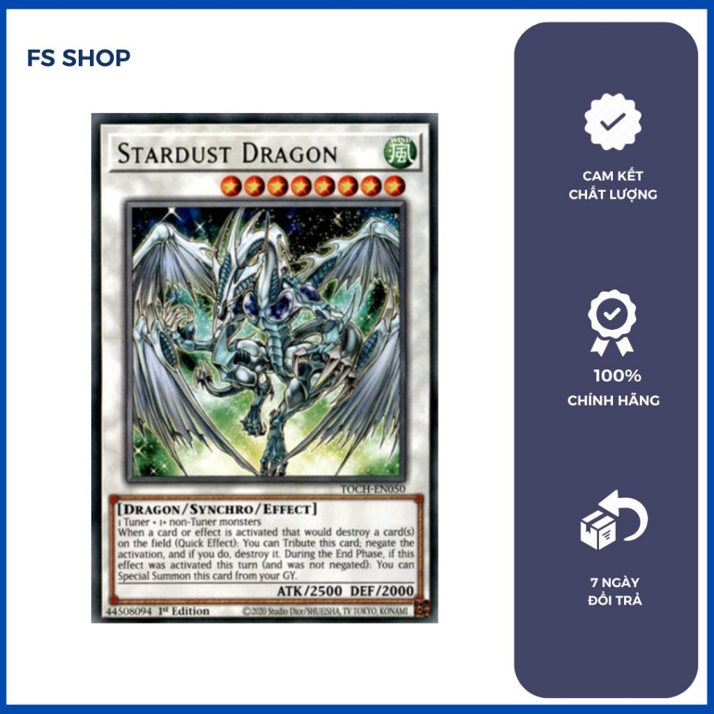 Genuine Yugioh Card Stardust Dragon (Rare) | Shopee Malaysia