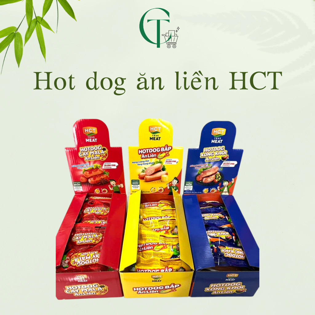 HCT True Meat Instant Hotdog Sausage Box with 3 flavors corn/smoked ...