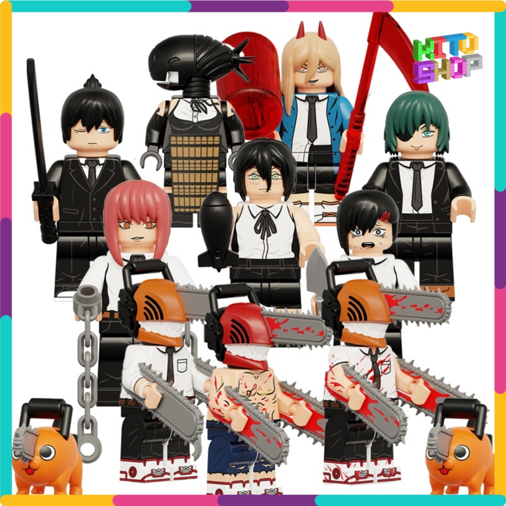 Chainsaw Man Minifigures Chainsaw Man Assembly Model Chain Character ...