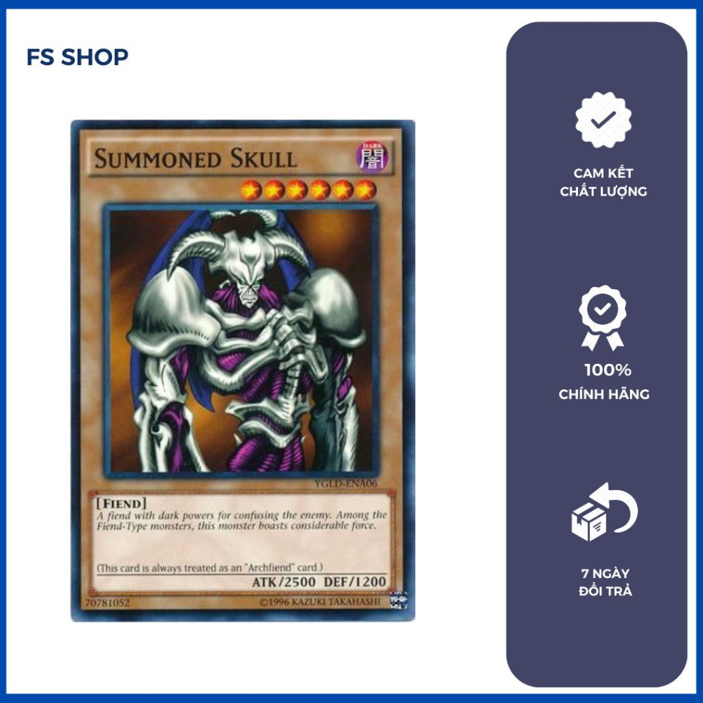 Genuine Yugioh Demon Summoning Card - Summoned Skull (Common) | Shopee ...