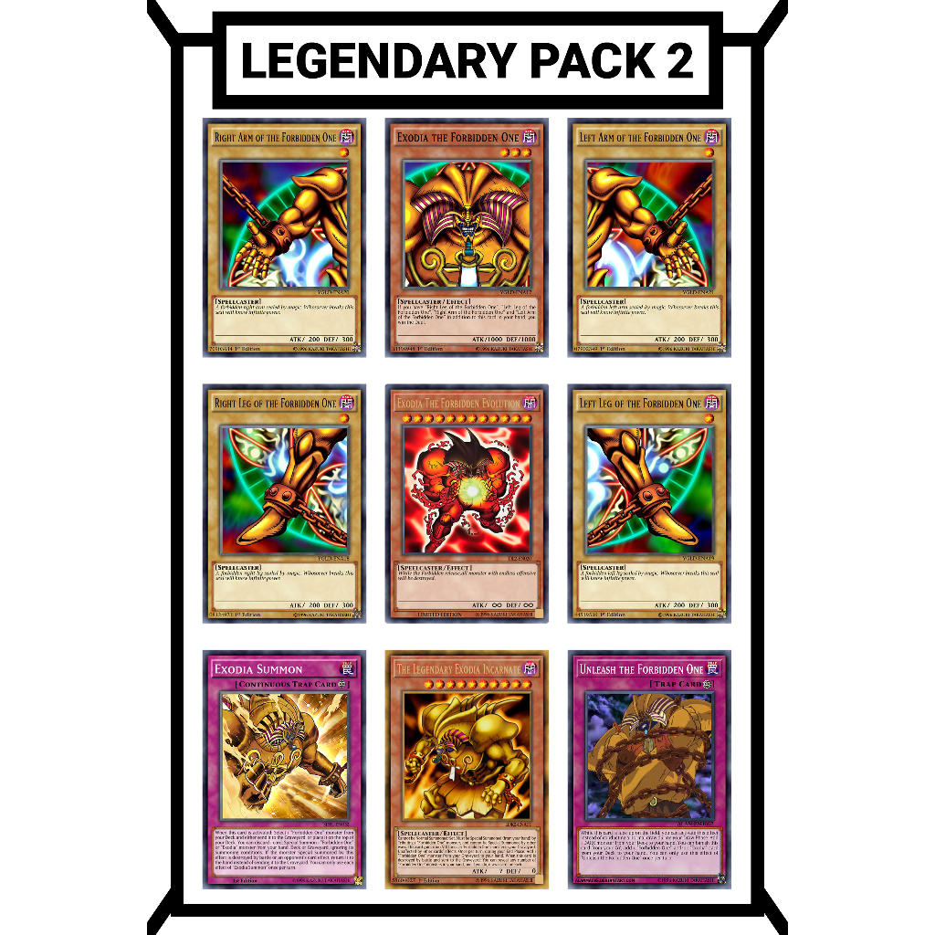 Legendary Yugioh Pack 2 (Exodia) | Shopee Malaysia