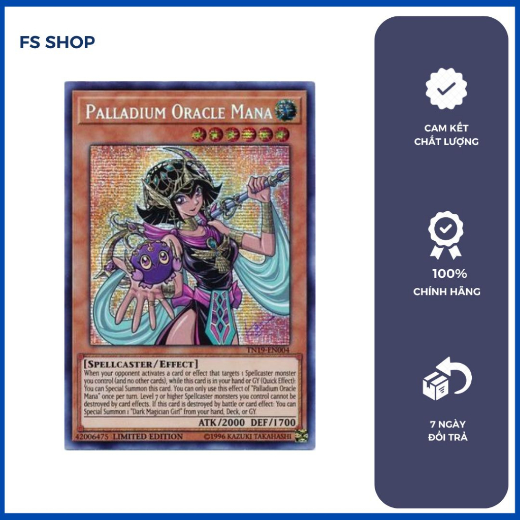 Yugioh Card – Palladium Oracle Mana (Prismatic Secret Rare)Genuine Card ...