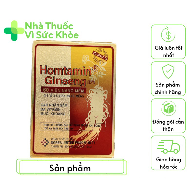 [Genuine] Homtamin Ginseng - vitamin and Ginseng supplement to reduce ...