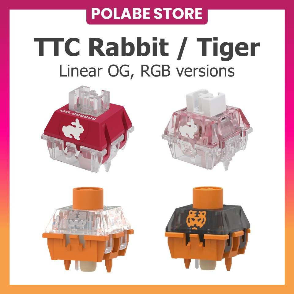 Ttc RABBIT OG linear switch TTC RABBIT RGB Mechanical Keyboard switch ...