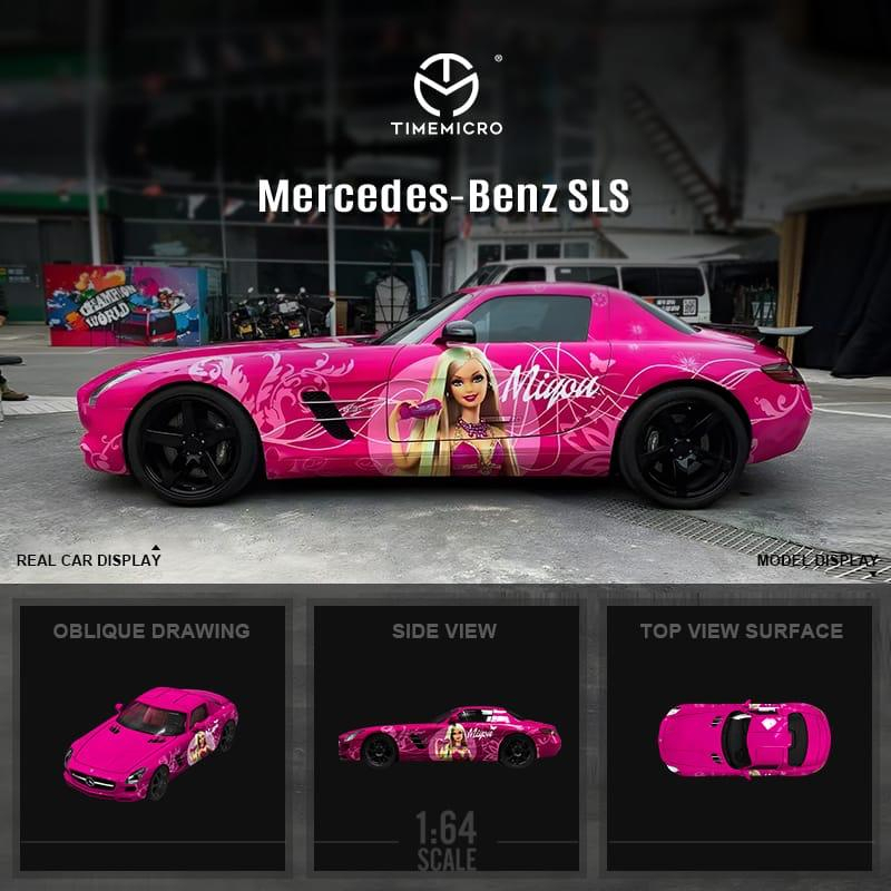 1:64 TIME MICRO MODEL - Mercedes-Benz SLS AMG Miyou Pink Girl Livery ...