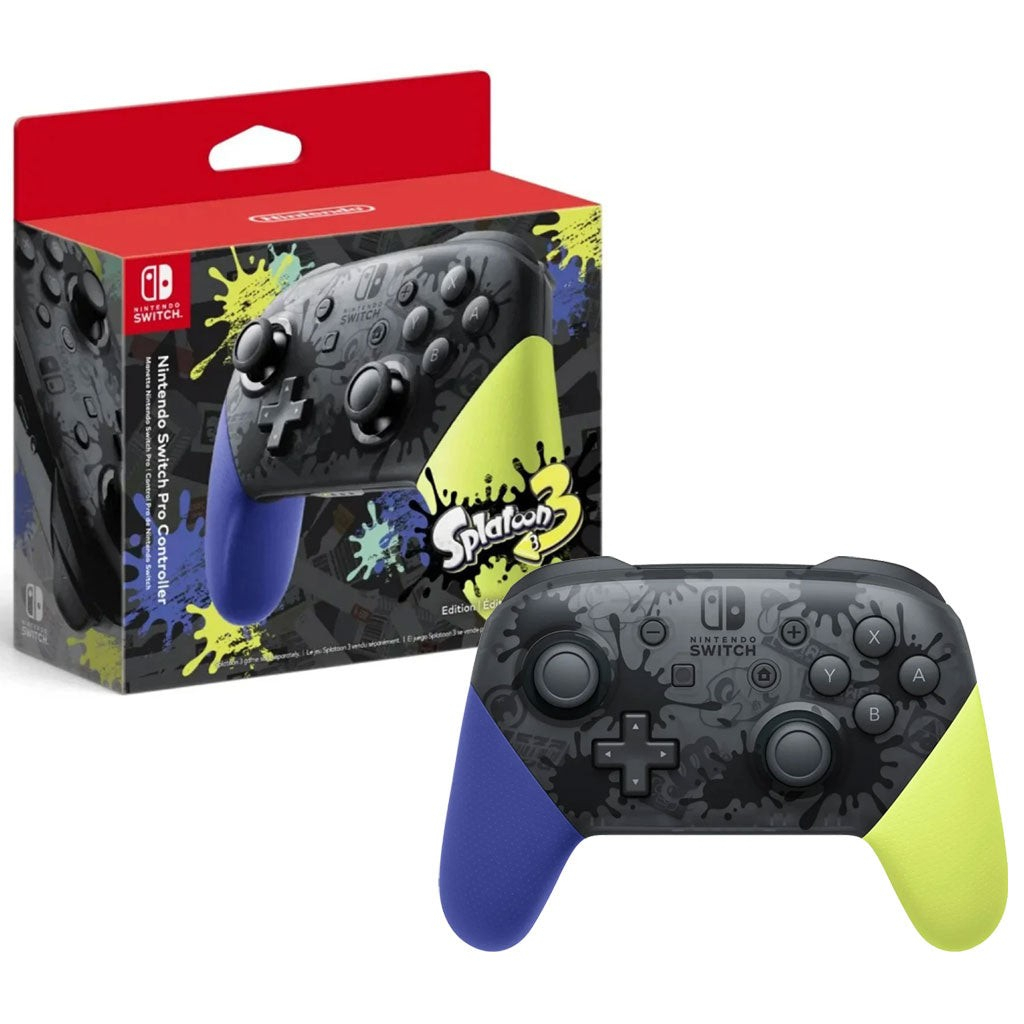 Genuine Nintendo Switch Pro Controller - Splatoon 3 Special Edition ...