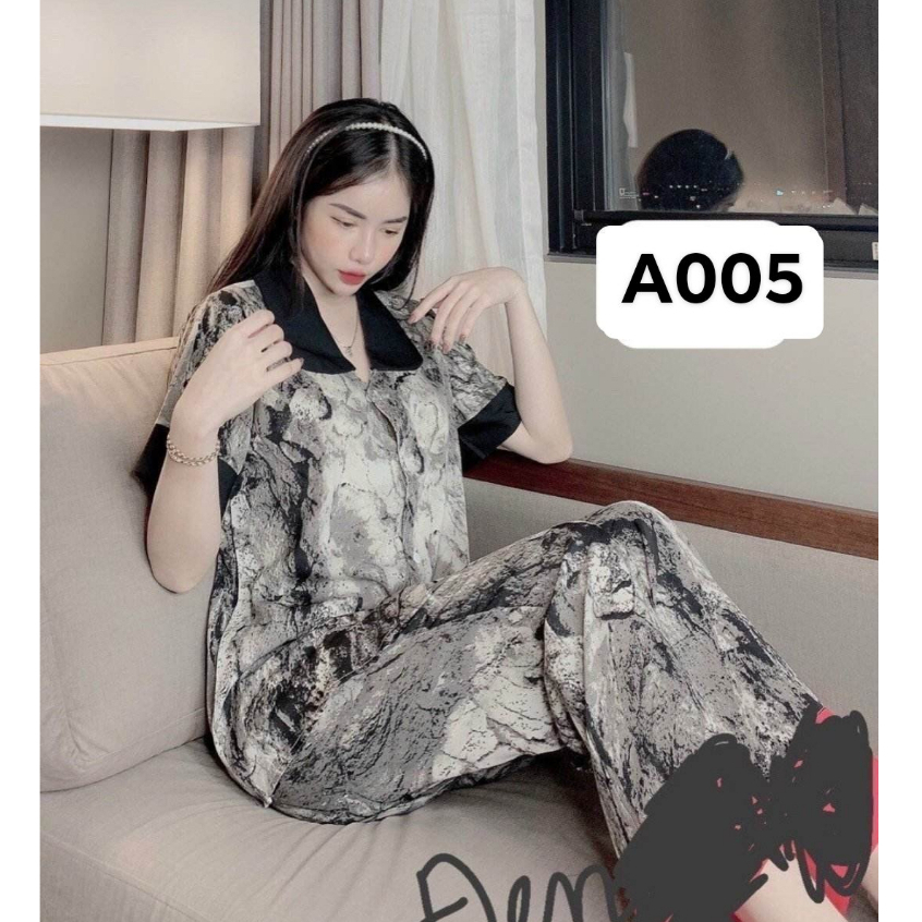 [NEW ARRIVAL CODE] Women's pajama set with short sleeves, long pants, long sleeves, soft kate ...