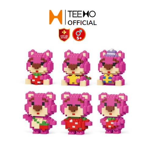 Lotso mini bricks pink strawberry bear assembly model LG-33 | Shopee ...