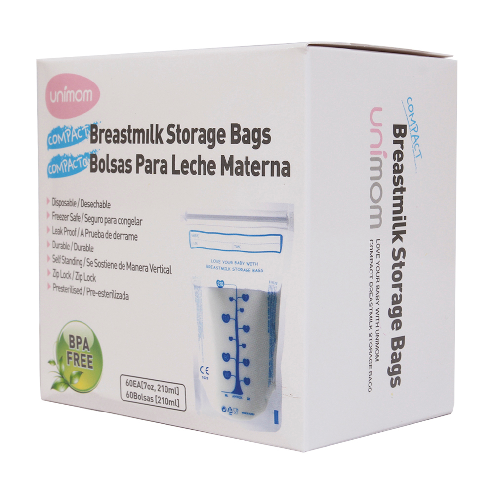 Unimom COMPACT BPA-free breast milk storage bags (breast milk storage ...