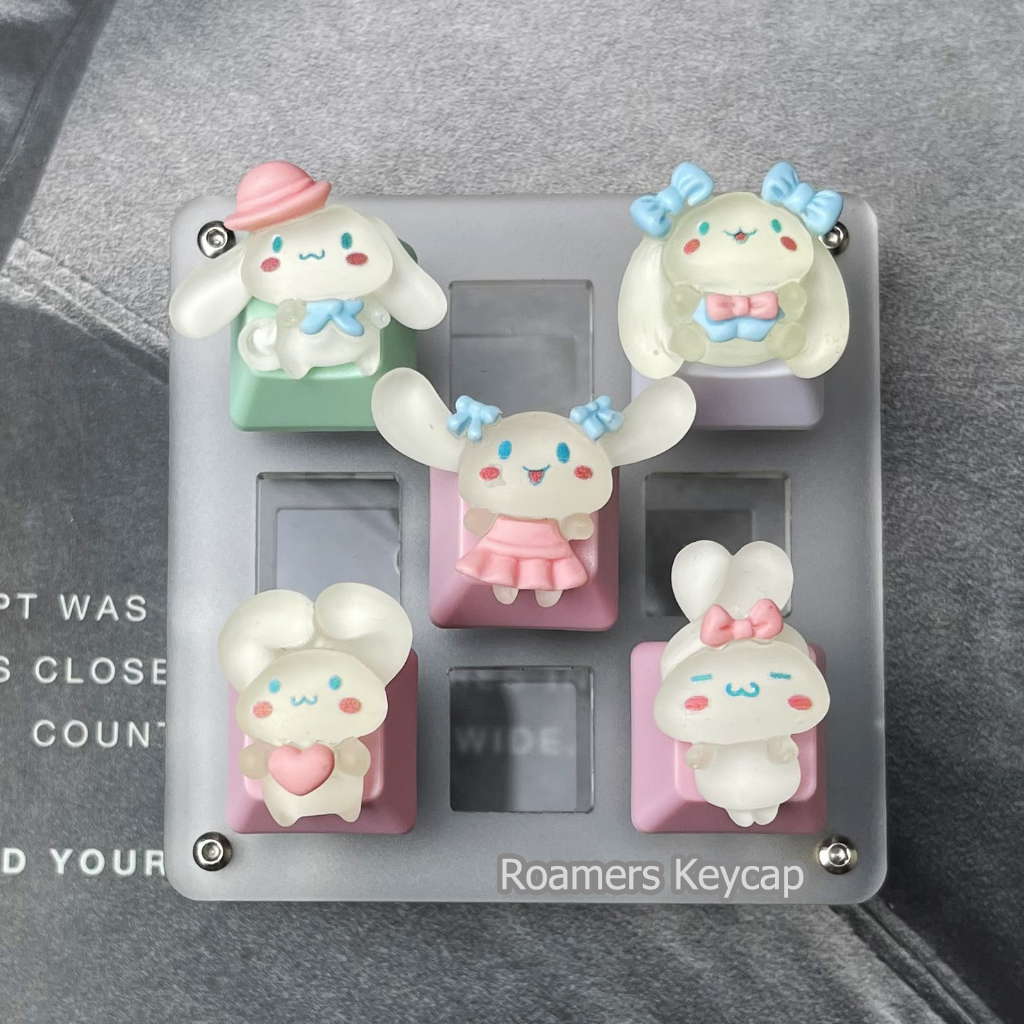 Cute Transparent Cinnamoroll Keycap New Model Mechanical Keyboard ...