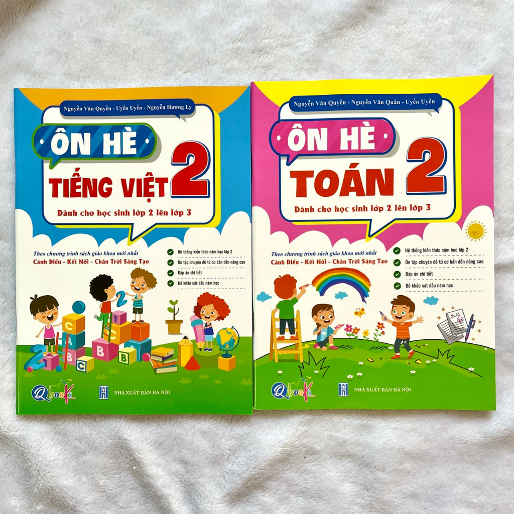 Combo Book Math and Vietnamese Summer 2 For Grade 2 students (2 books ...