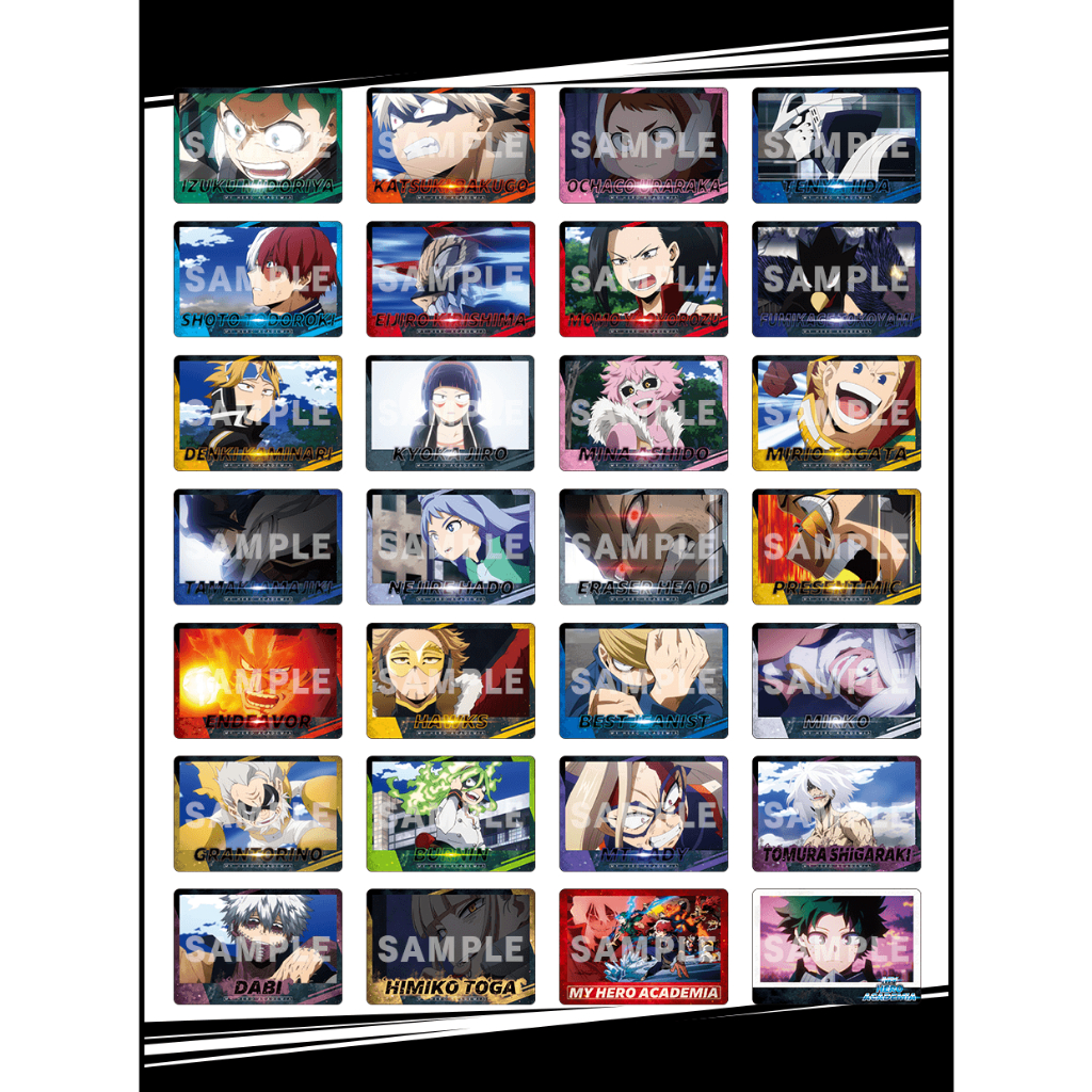 [Tanpopo] Character Card Pack mha metal , clear collection mha my hero ...