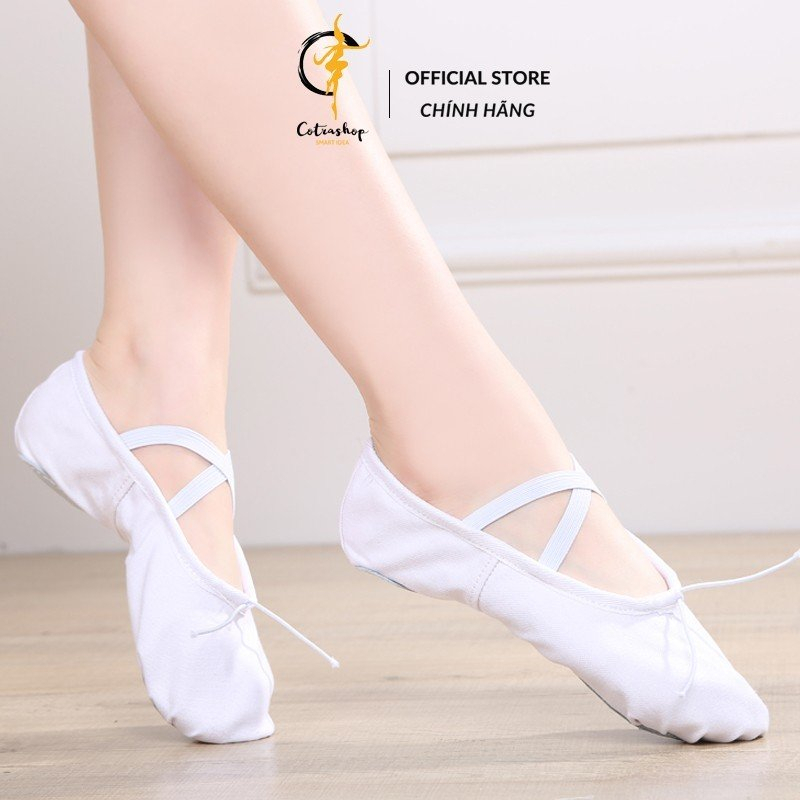 White Bale Cotrashop dance shoes (FOR SIZE) for children and adults ...