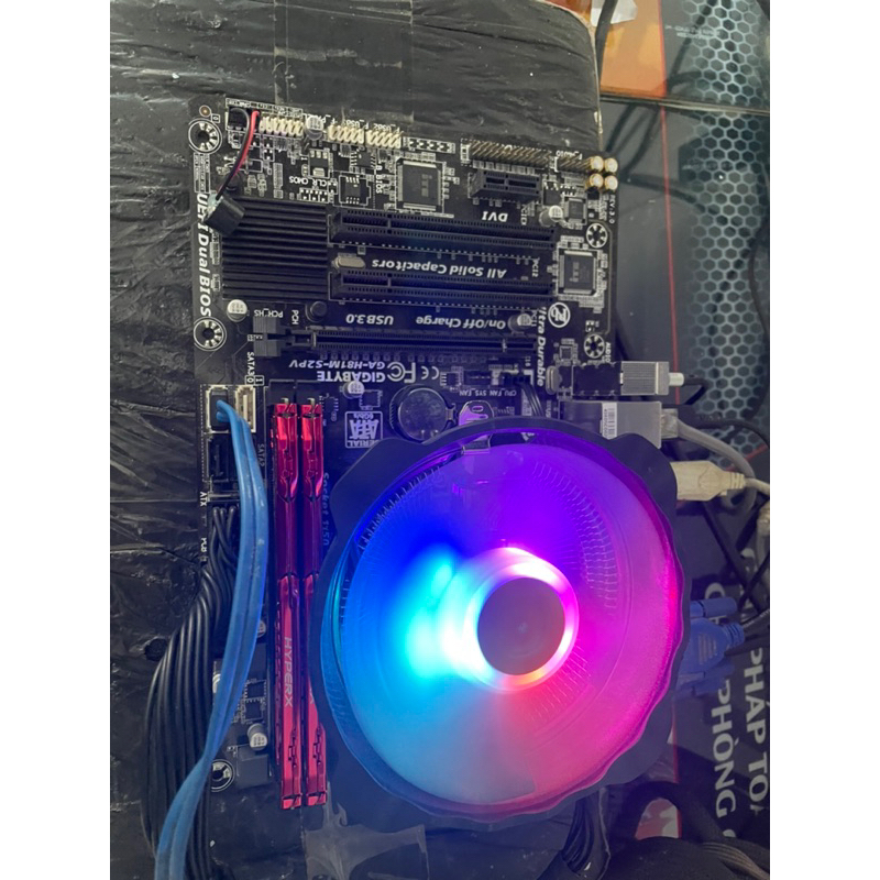 Gaming compo, office main h81 + cpu i3 4150 + ram 8g price only led fan as shown 1 month ...
