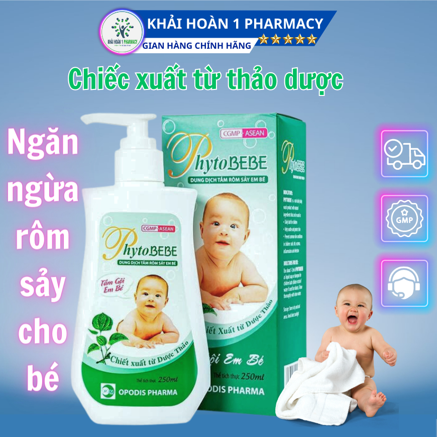 Phytobebe baby shampoo solution helps clean baby's body, protects baby ...