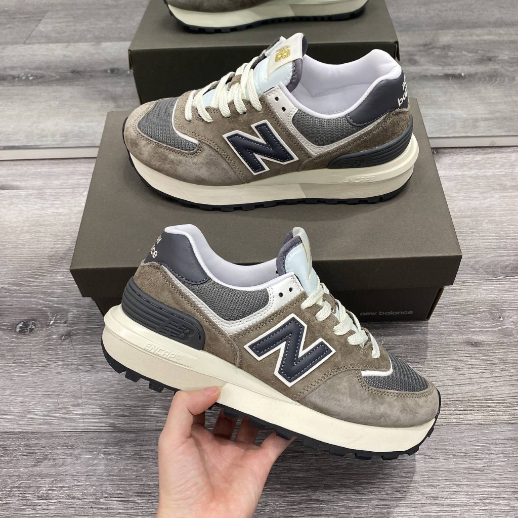 Nb 574 v2 Sneakers In Black And Gray Hot trend NB 574 Full Box Real ...