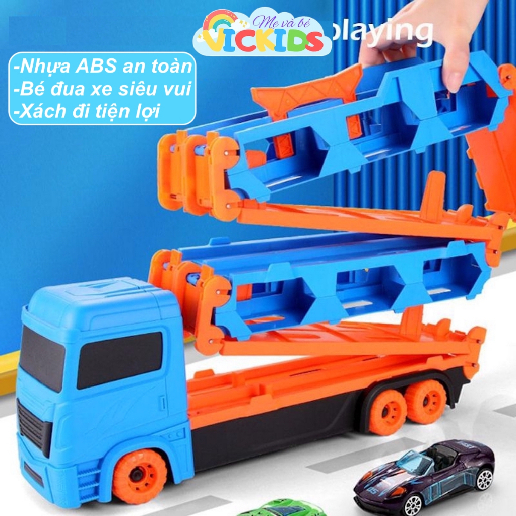 3-decker Truck Assembled with 1,65m Long Speed Race Track, Comes with 2 ...