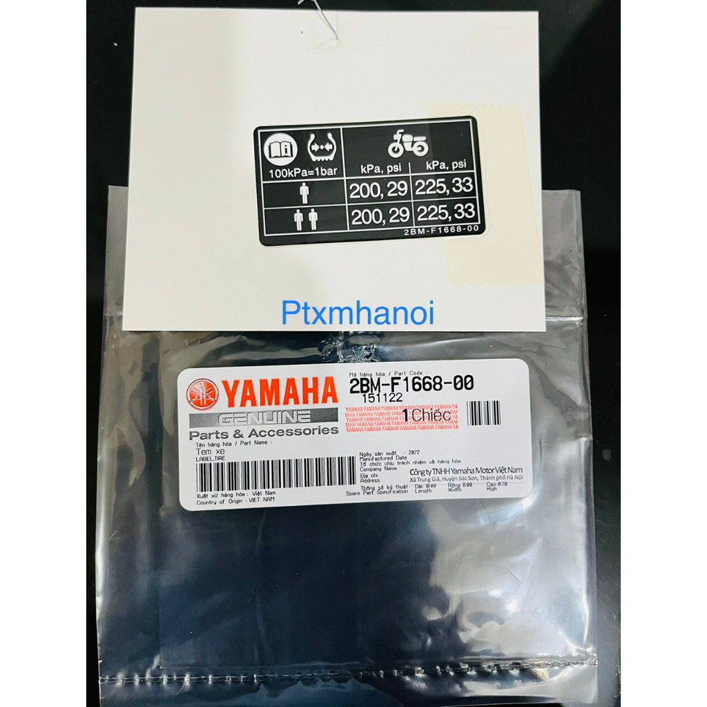 Genuine Yamaha Exciter Folding Stamp Specifications Stamp | Shopee Malaysia