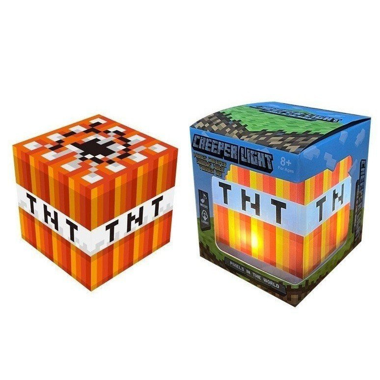 TNT Block Minecraft Light with Sound Light, Light Block Minecraft Toy ...