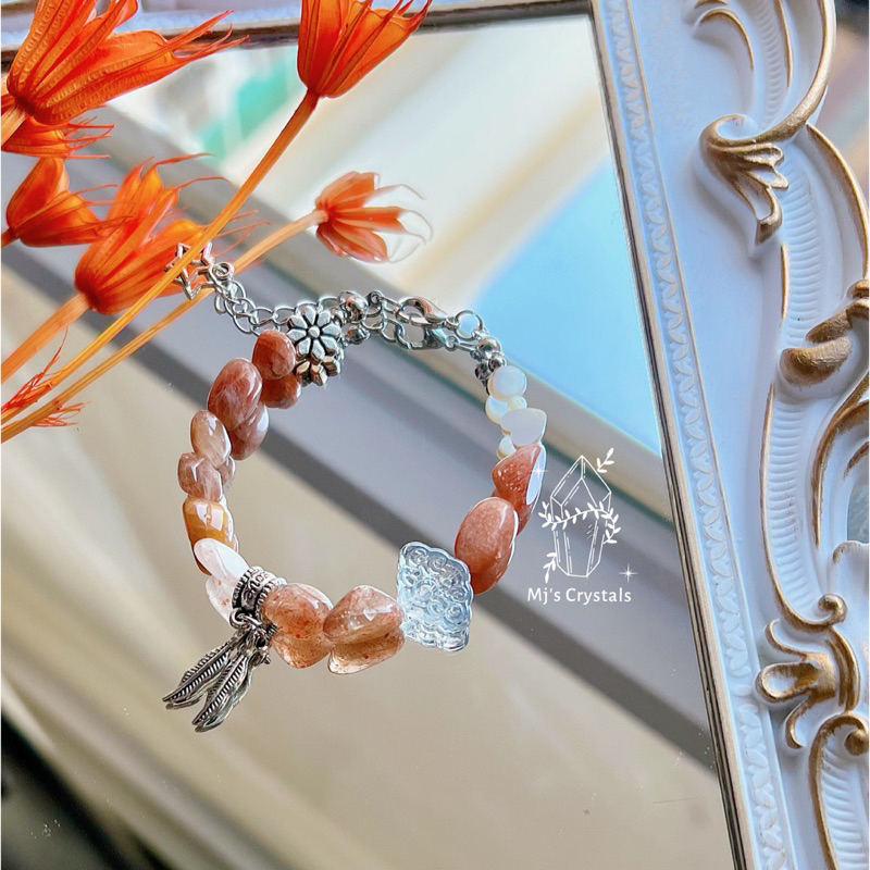 Golden Sunstone Rough Beads freestyle Bracelet With Vibrant Yellow ...