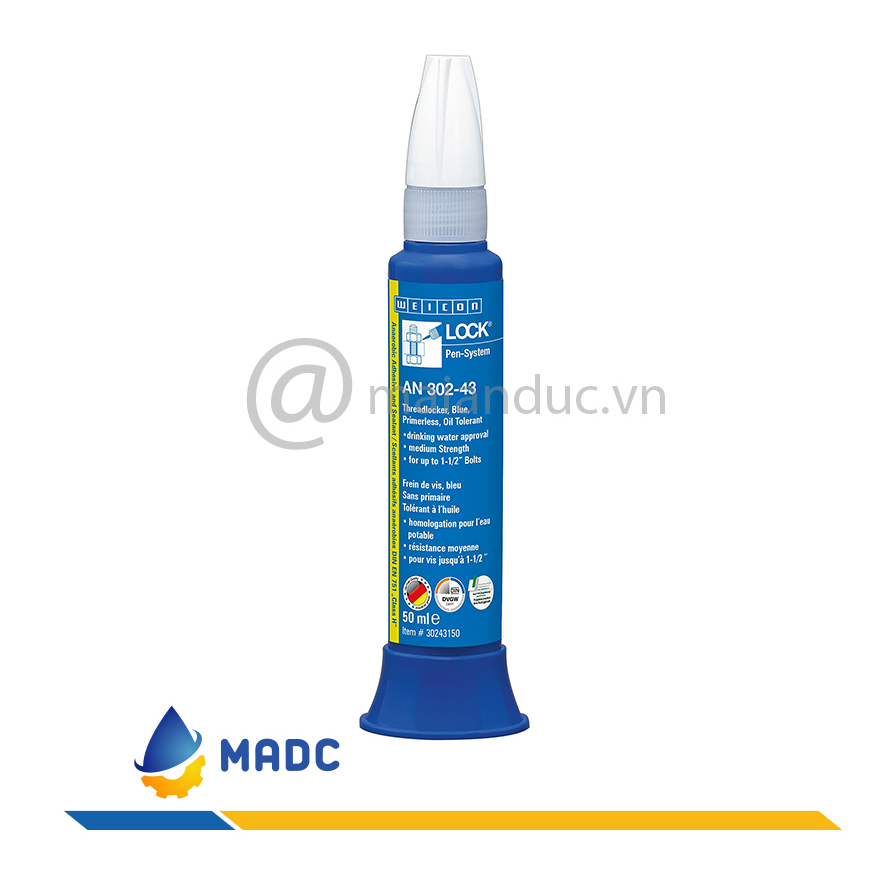 Weicon AN 302-43 thread locking glue, screw gluing, bolt tightening ...