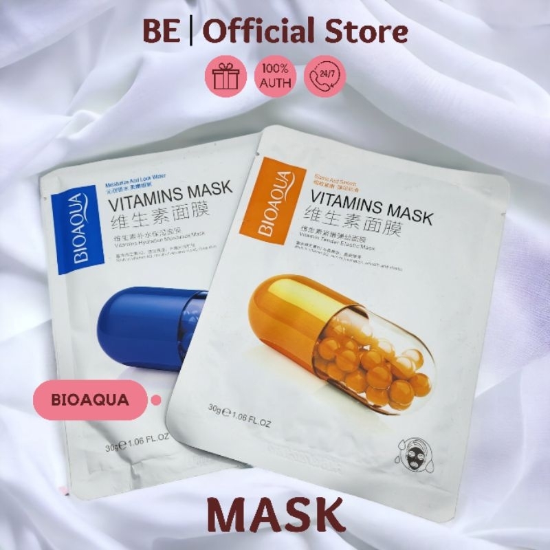Bioaqua Vitamin Mask | Moisture Level | Alkaline Oil | White Skin ...