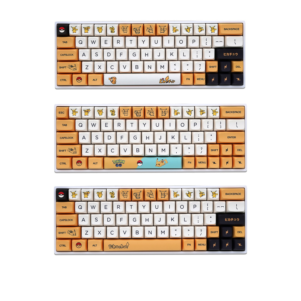 Xda Commando PBT Keycap, Pikachu mechanical keyboard buttons suitable ...