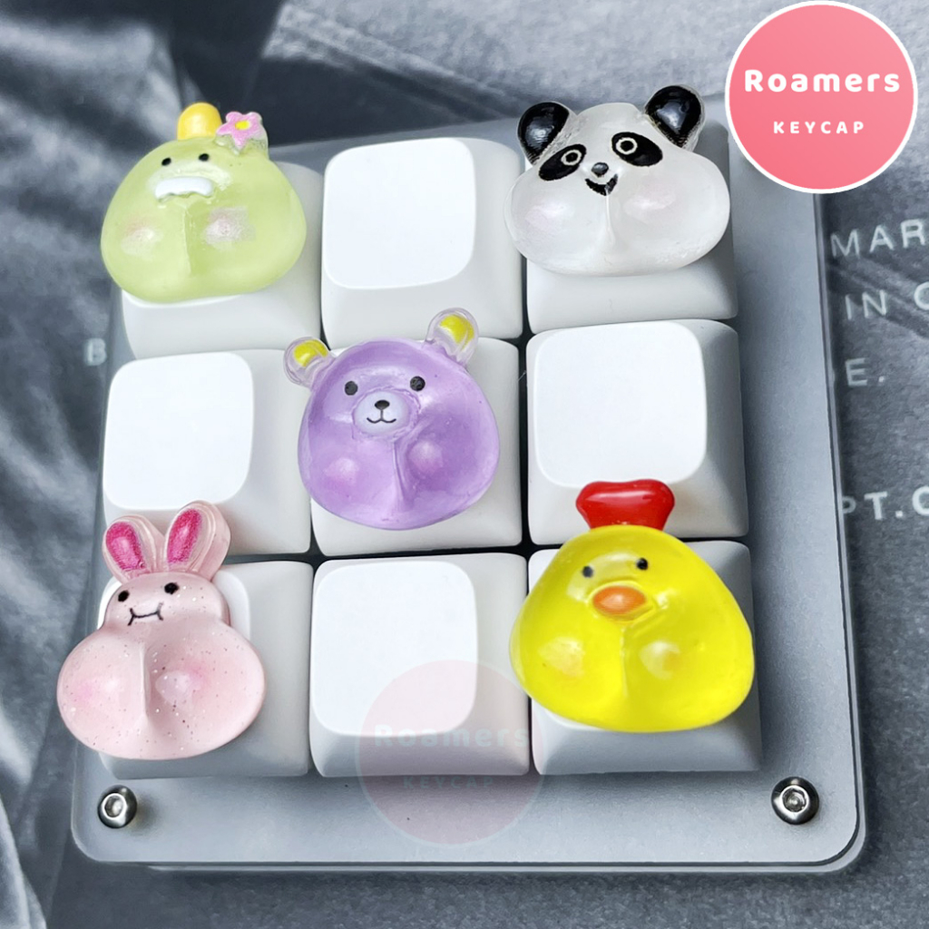 Keycap Cute Round Face Mechanical Keyboard Buttons | Shopee Malaysia