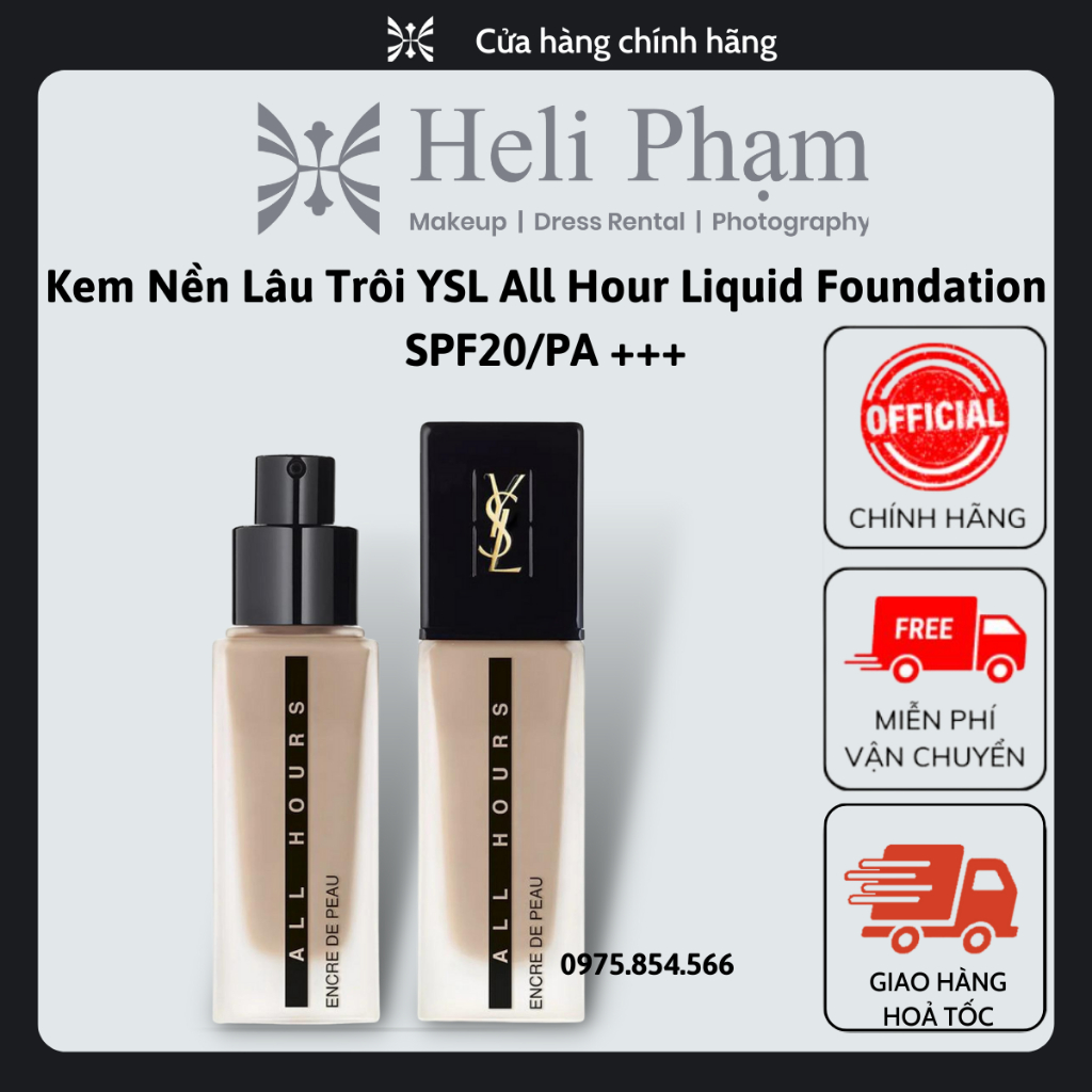 Ysl All Hour Liquid Foundation SPF20 / PA + + + | Shopee Malaysia
