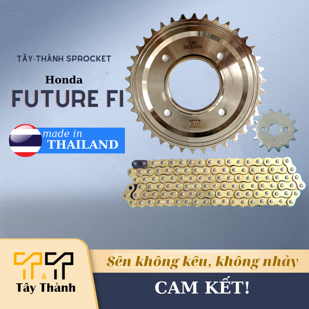 Honda Future chain sprocket, 10mm yellow chain, NSD honda Future ...