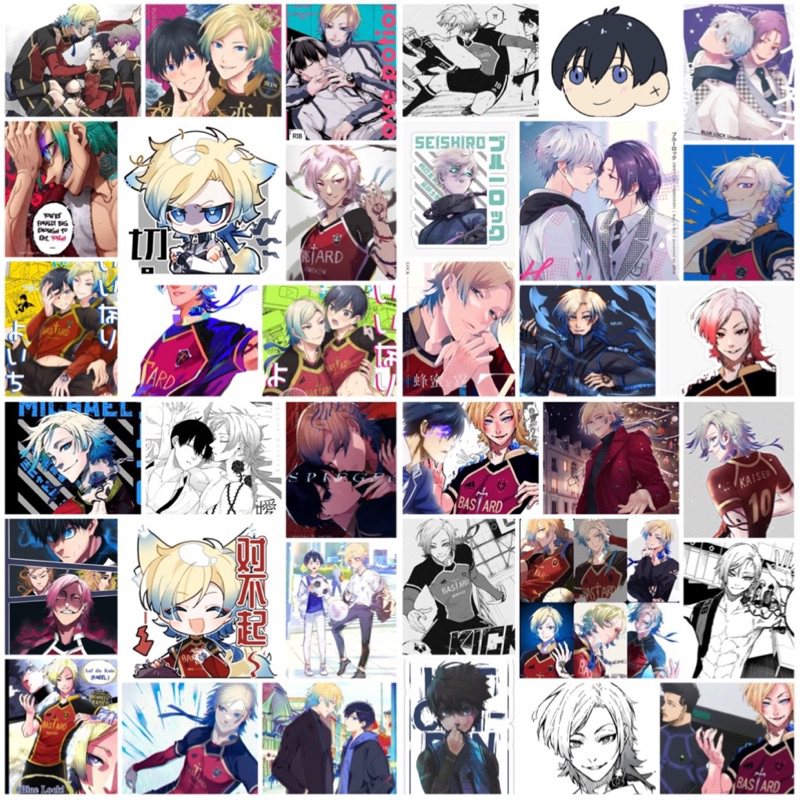 Blue Lock Michael kaiser Sticker 30-60 different images/Blue Lock BL ...
